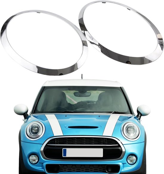 Koplampen Trim Ring - Compatibel met 2014-2021 Mini Cooper F55 F56 F57 ...
