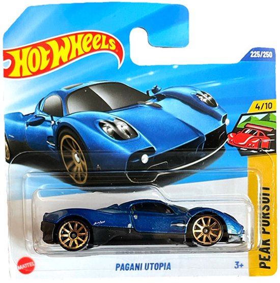 HOT WHEELS PAGANI UTOPIA METALIC BLUE 225/250 HW PEAK PURSUIT 4/10 1:64 ...