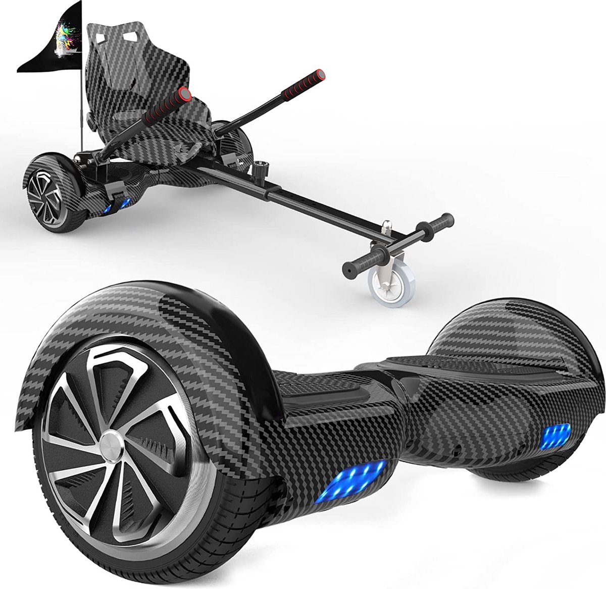 Mega Motion Hoverboard Met Hoverkart - Oxboard - 15 km/h - Bluetooth ...