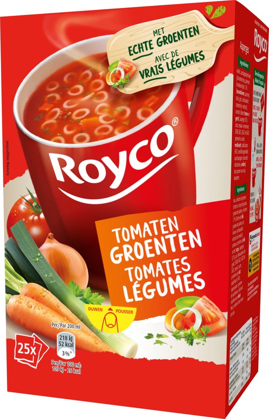 Minute soup Royco Tomaatgroente 200ml/25 | bol