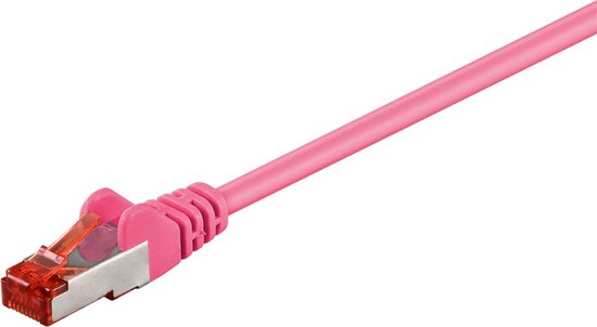 Câble réseau Goobay CAT 6-1500 SSTP PIMF 15,0m 15 m Magenta | bol