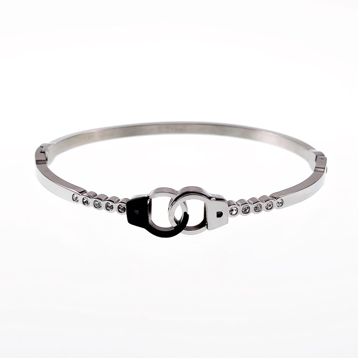 Handboei Bangle Dames - Stalen Zilver Kleur - Stijve Armband | bol.com