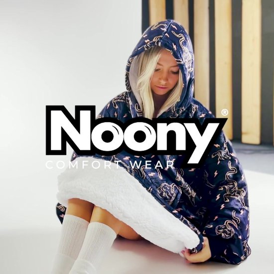 Noony Avocado oversized hoodie deken - Fleece deken met mouwen ...