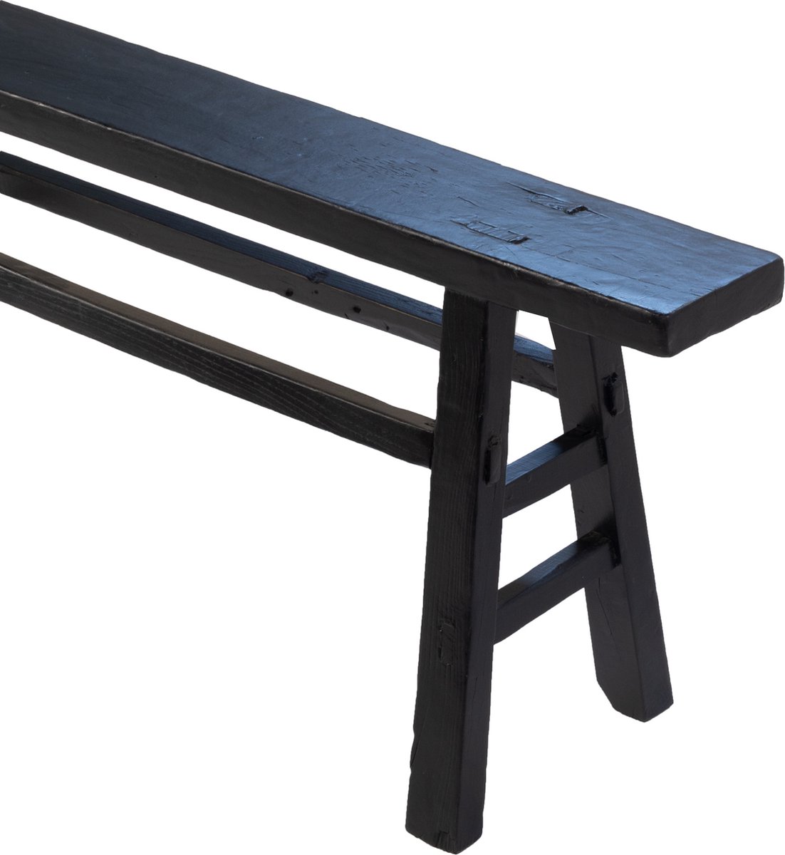 Houten Bankje - Zwart - 110x13x45cm - Giga Meubel | bol.com
