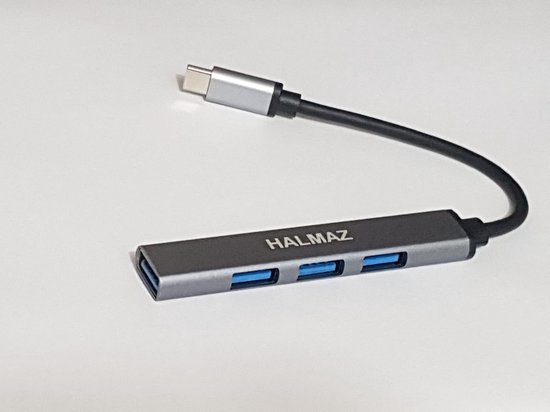 HALMAZ Usb Splitter - Usb c Hub - 4 Poort-Usb Hub 3.0 | bol.com