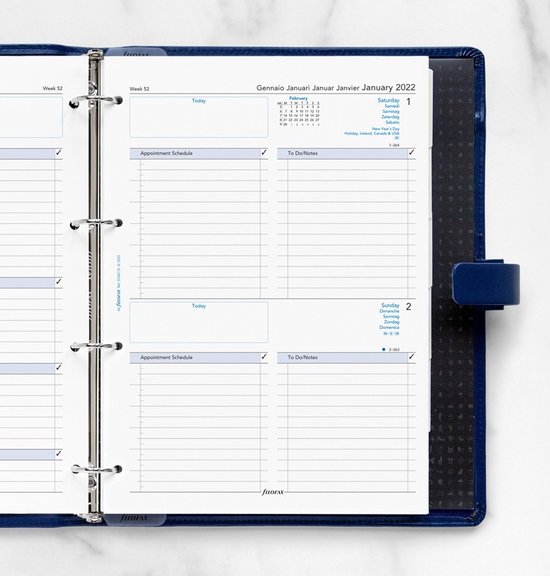 Filofax A4 2023 (business) 1 dag per pagina | bol