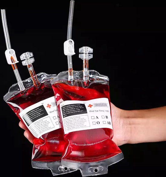 Infuuszak Infuus Zak Halloween Vampier Halloween kostuum Bloed Dokter ...