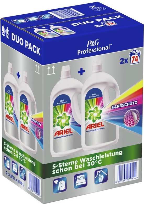 Ariel Professional Color Vloeibaar Wasmiddel -148 Wasbeurten | bol.com