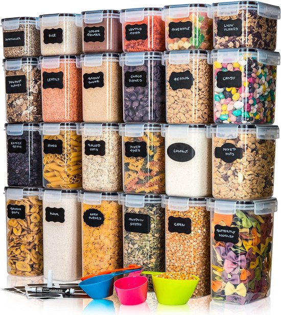 Voorraaddozen set – keukenopslag dozen – rijst suiker pasta opslag ...