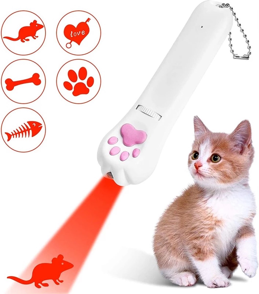 Pecute® LED Laserlamp - USB Oplaadbaar - Met Paars UV Licht - Infrarood - 5... | bol.com