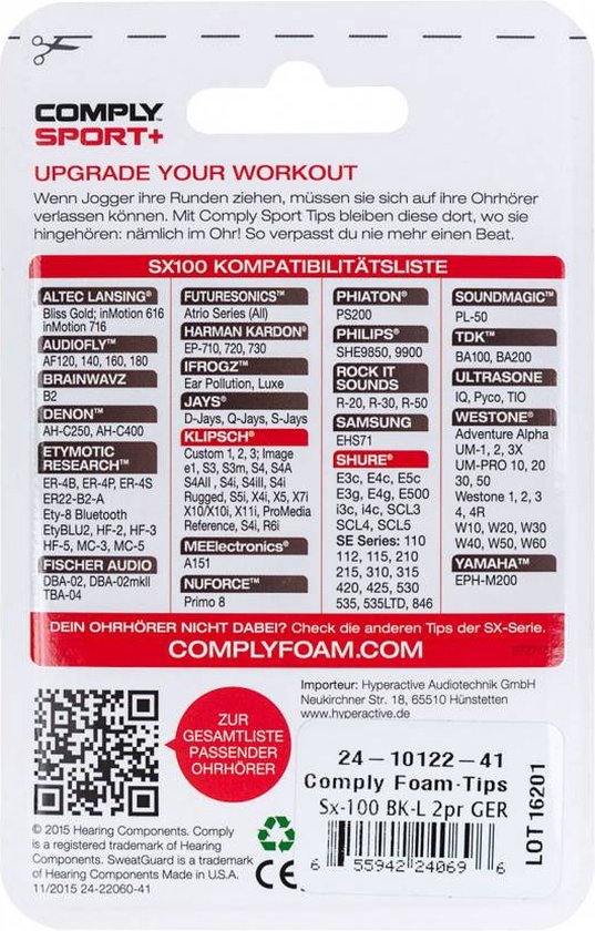 Comply SX-100 Ear Phone Tips - Large | bol.com