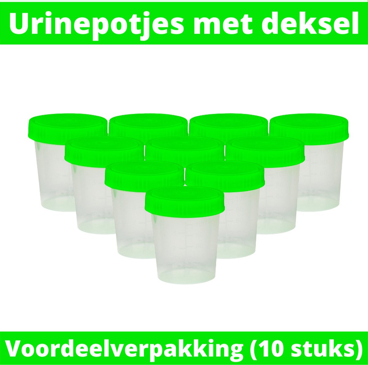 Dirply Urine Potjes met deksel - 10x125ml - Urine Containers ...