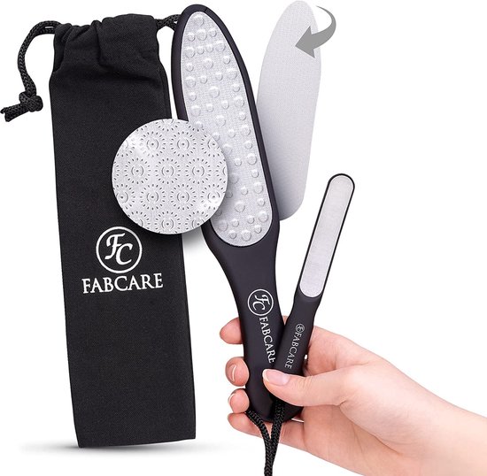FABCARE Ensemble de râpe à callosités (5 pièces) - Nieuwe version ...