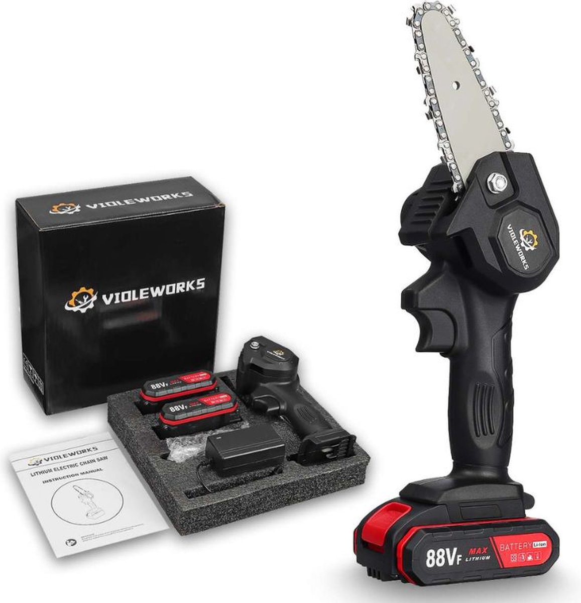 Lupio Elektrische Kettingzaag - mini kettingzaag - accu kettingzaag ...