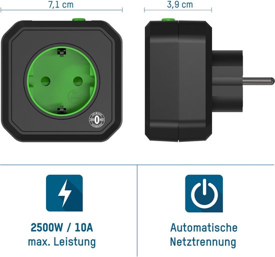 Ansmann Stopcontact energiebesparend AES1 2500 W 5024063 | bol