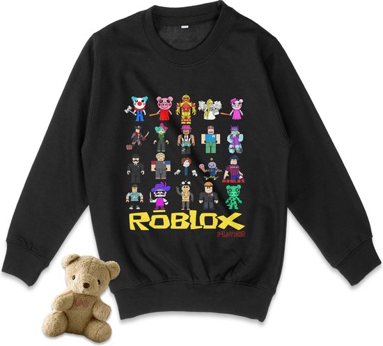 Jongens Meisjes Sweater Trui Roblox - Zwart - Maat 104 (XS) | bol.com