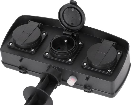 Tuin contactdoos - 230V - 3 voudig - Penaarde | bol