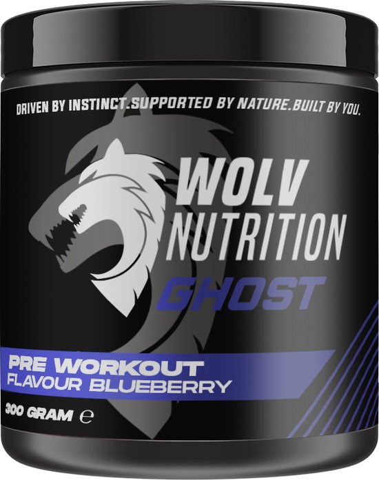 Wolv Nutrition - Ghost Pre-Workout - 300 g - Blueberry Energy Smaak ...