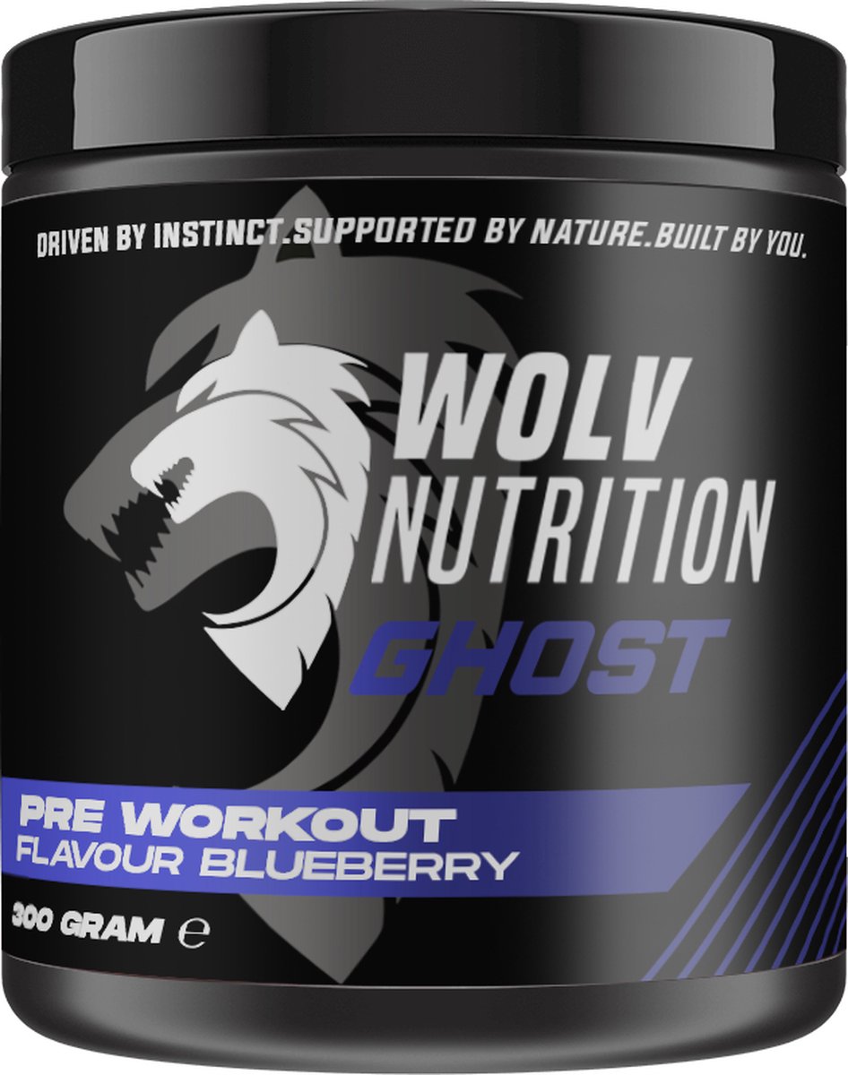 Wolv Nutrition - Ghost Pre-Workout - 300 g - Blueberry Energy Smaak ...