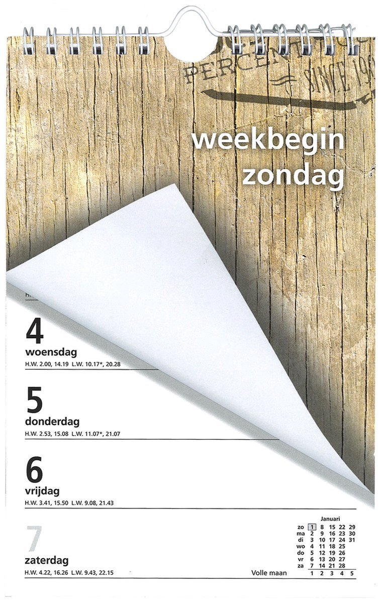 Weekkalender 2023 met Spiraal nr.4 (20cmx14cm) | bol.com