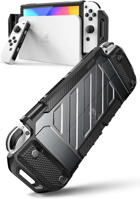 Supcase Unicorn Beetle Pro Nintendo Switch OLED - Noir | bol.com