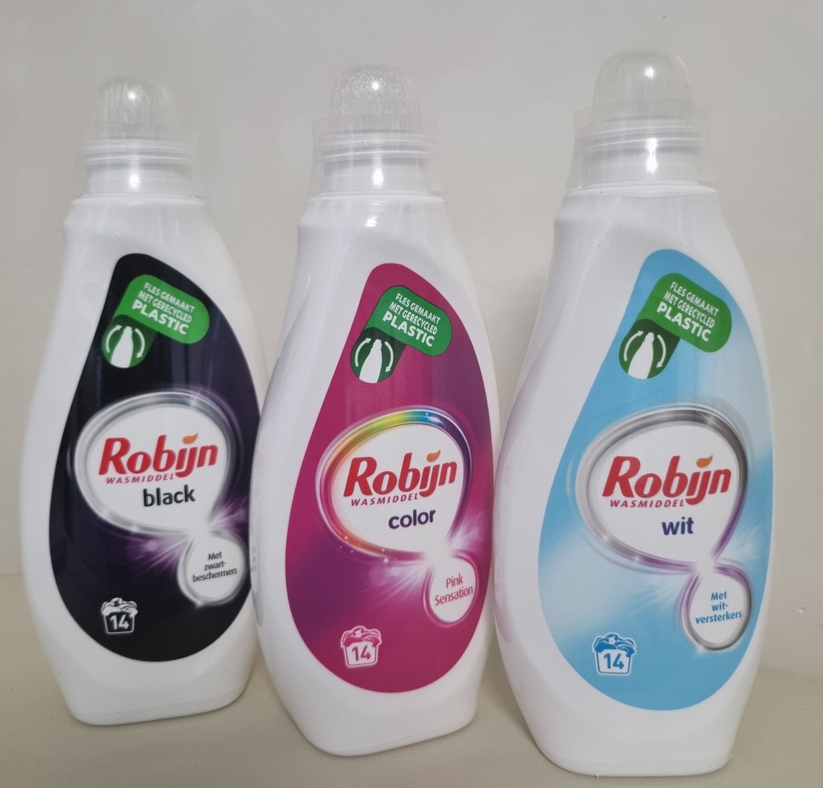 Robijn Vloeibaar Wasmiddel -Black- Color - Wit - 3 x 14 wasbeurten - 3 ...