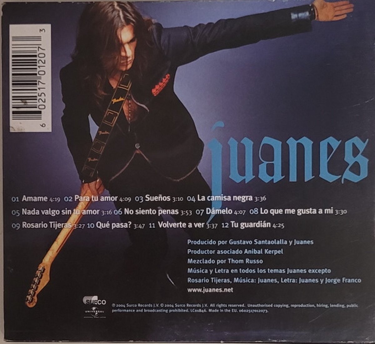 Juanes: Mi Sangre -Slidepack [CD], Juanes | CD (album) | Muziek | bol