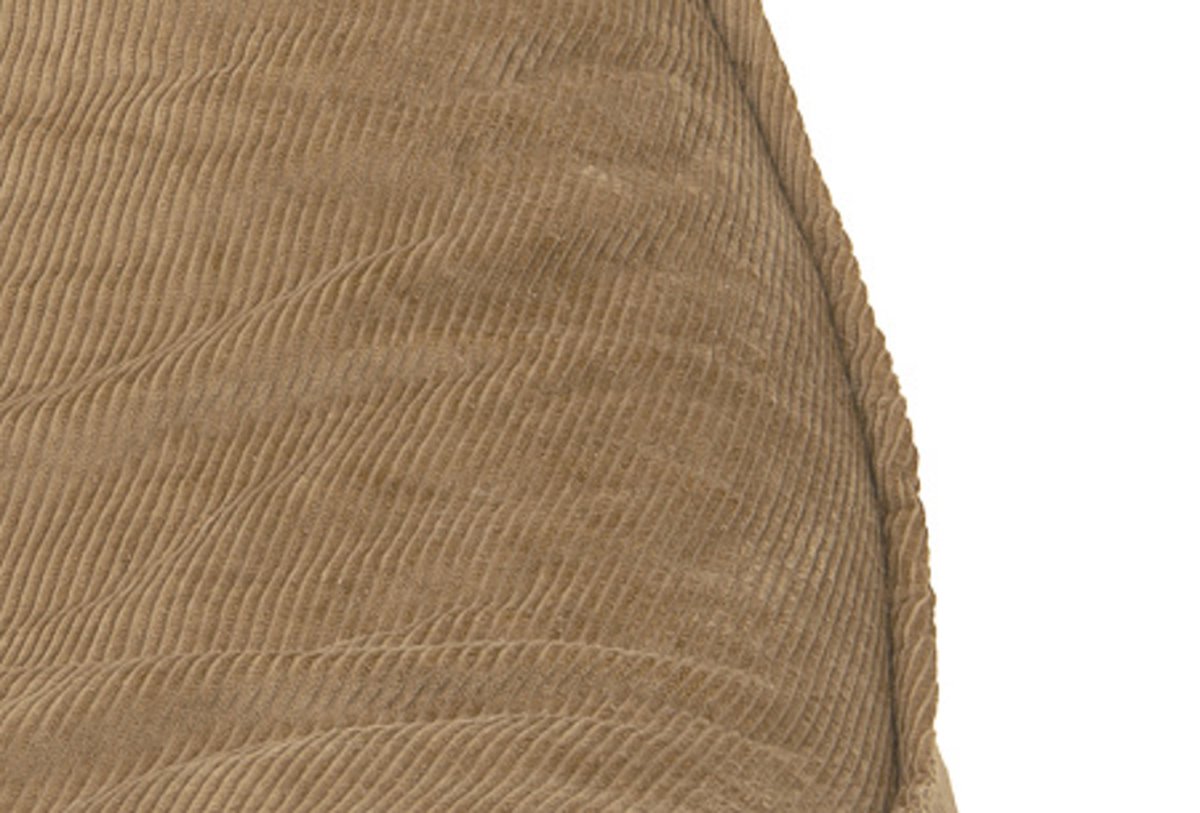 Drop & Sit Stoel Zitzak Ribstof – Camel – Junior – Voor Binnen | bol