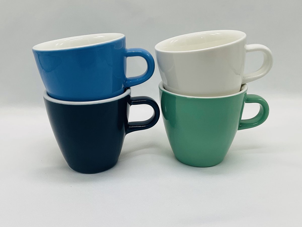 Set 4 Tulip kopjes - ACME - 170 ml - porseleinen servies - koffie kopjes | bol