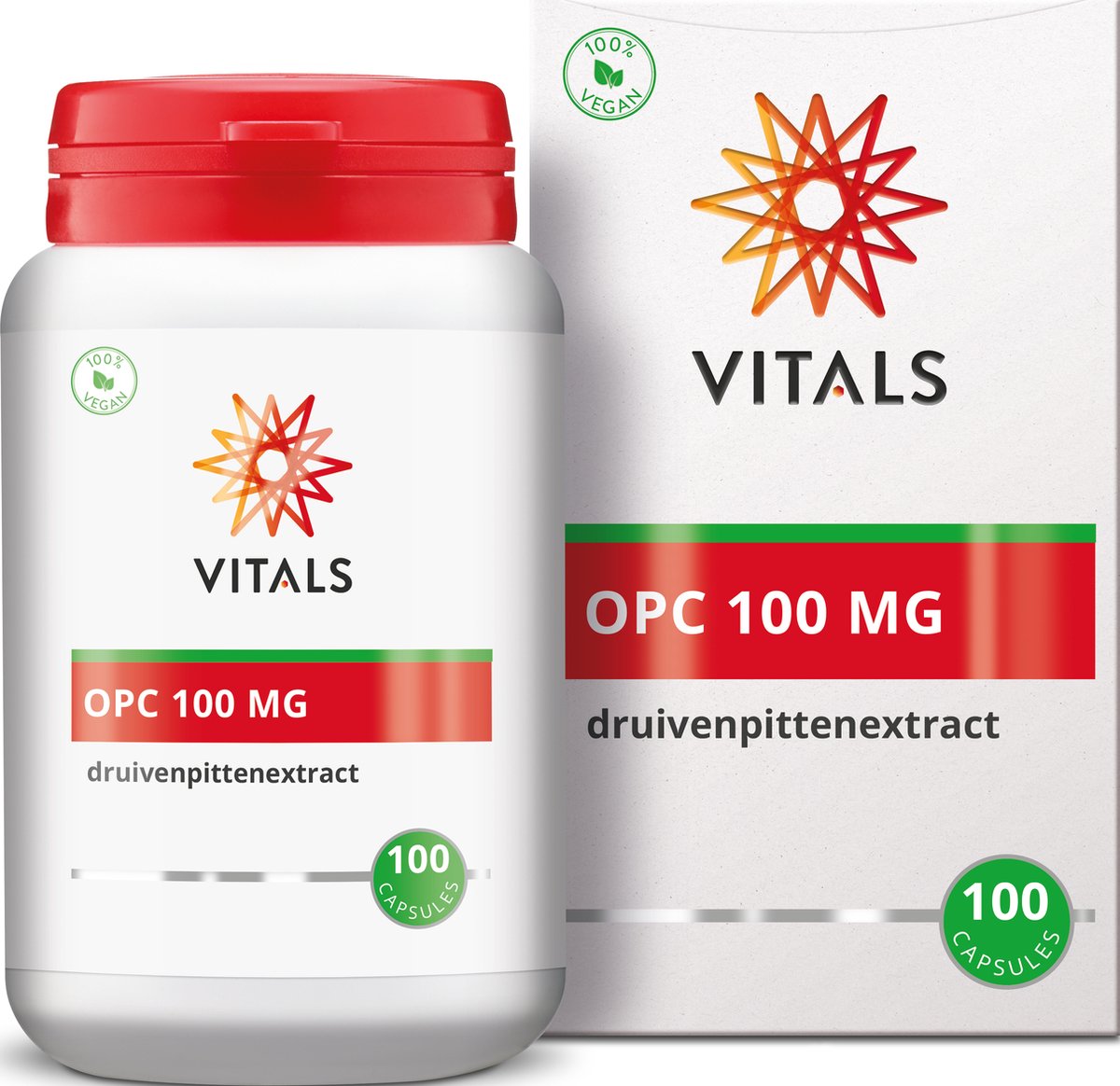 Vitals - OPC - 100 mg - 100 capsules - druivenpittenextract | bol.com
