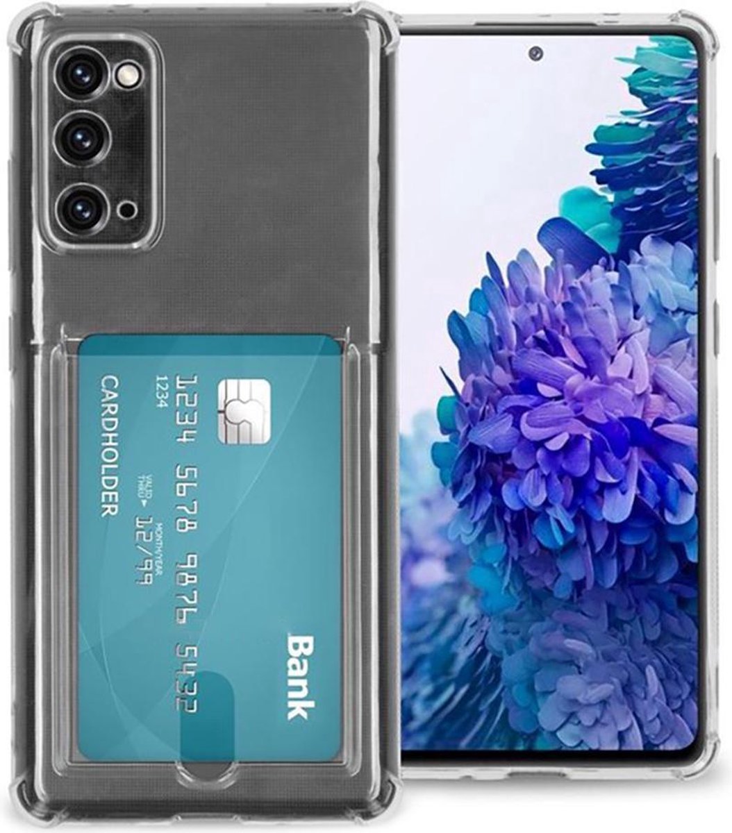 Samsung S20 FE Hoesje - Samsung galaxy S20 FE hoesje met pasjeshouder transparant... | bol.com