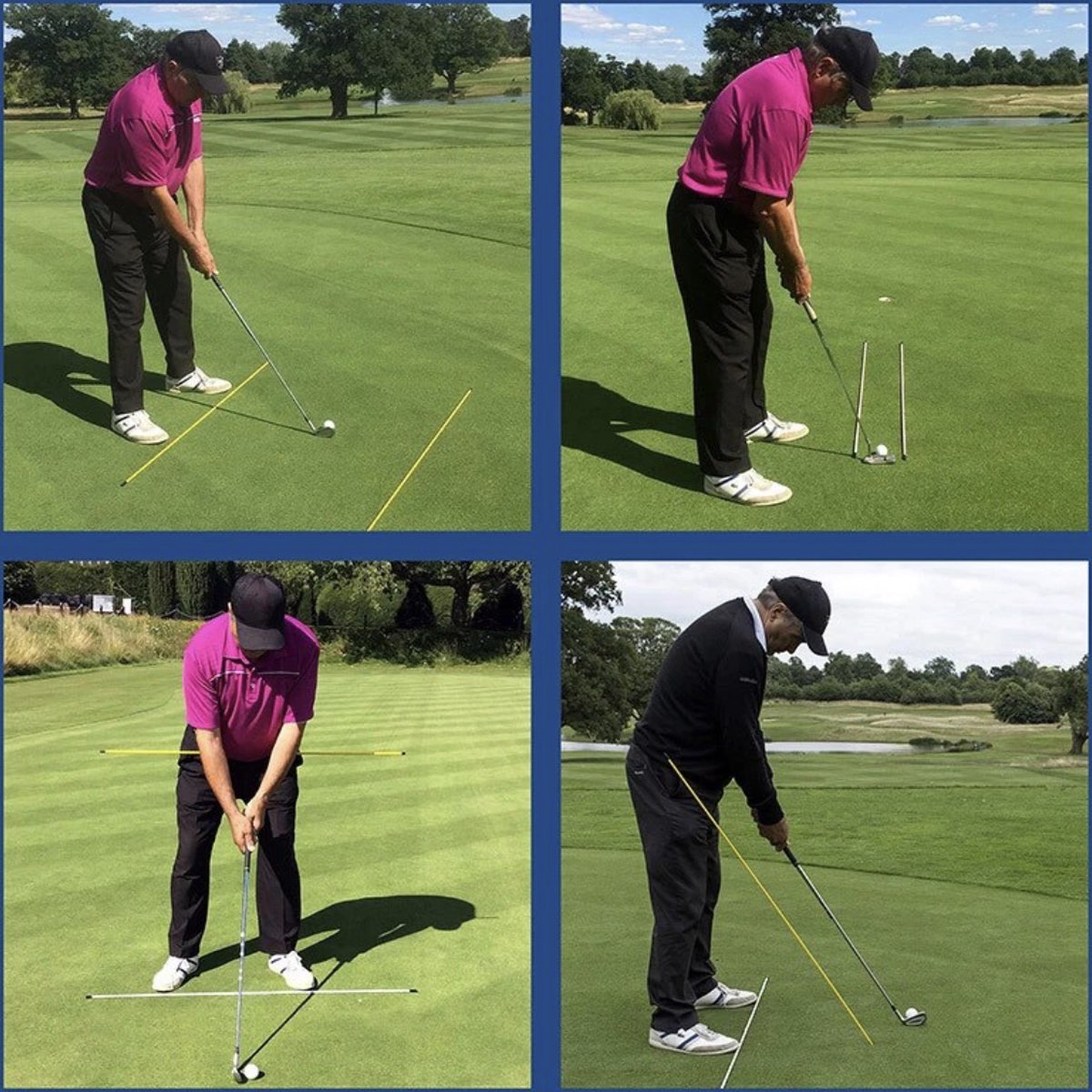 ixen - Golf Alignment Tour sticks - 120 cm MET opbergbuis - hoge ...