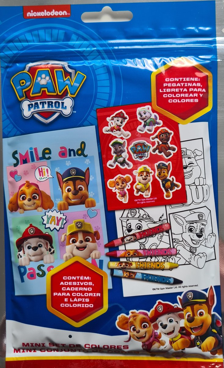 Paw Patrol mini kleurset - Pups Rule - Nickelodeon - Chase - Skye ...