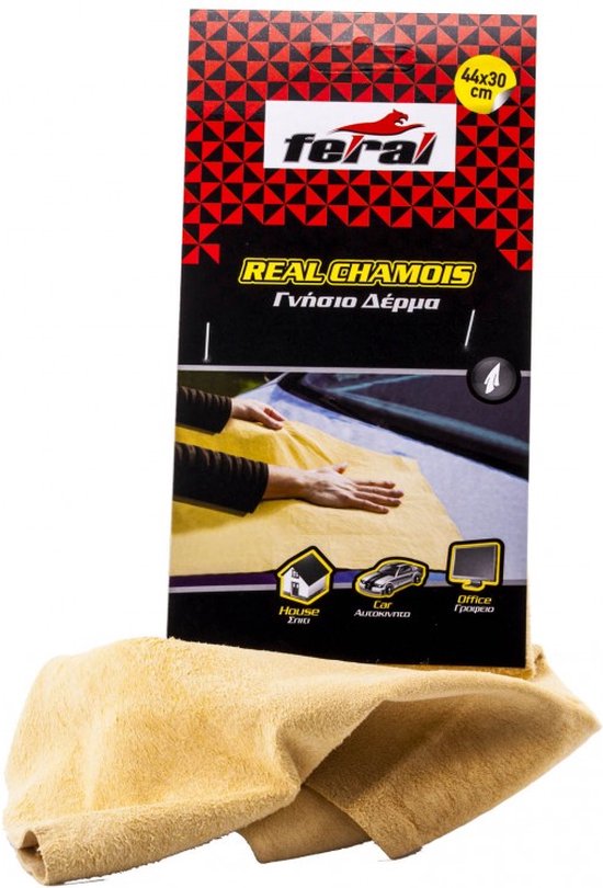 Feral | Zeem | Chamois leder | Chamois leather | Echte zeem | Auto ...