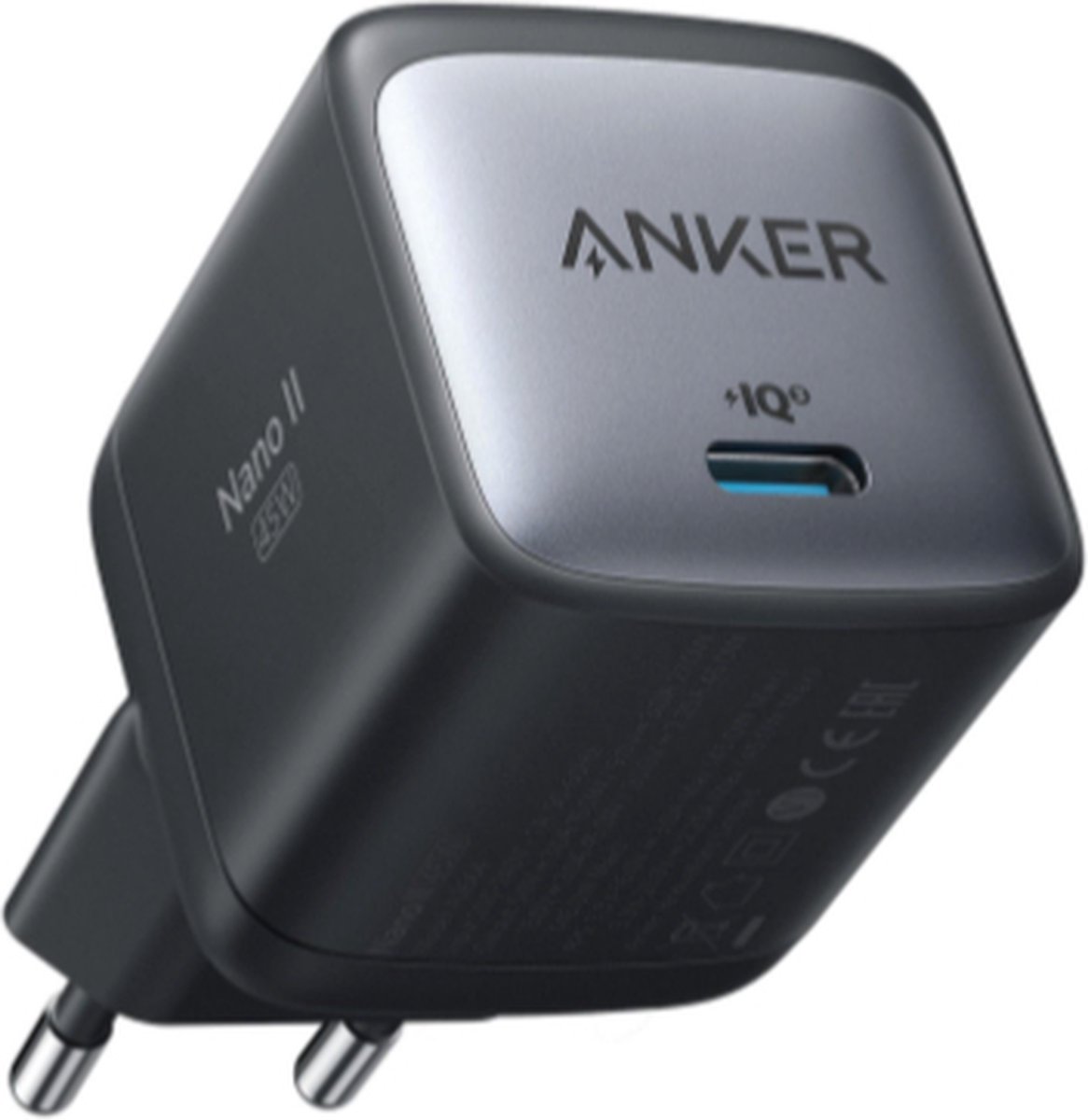 Anker USB C-oplader, 713 Charger (Nano II 45W), GaN II PPS Snelle Compacte Opvouwbare... | bol