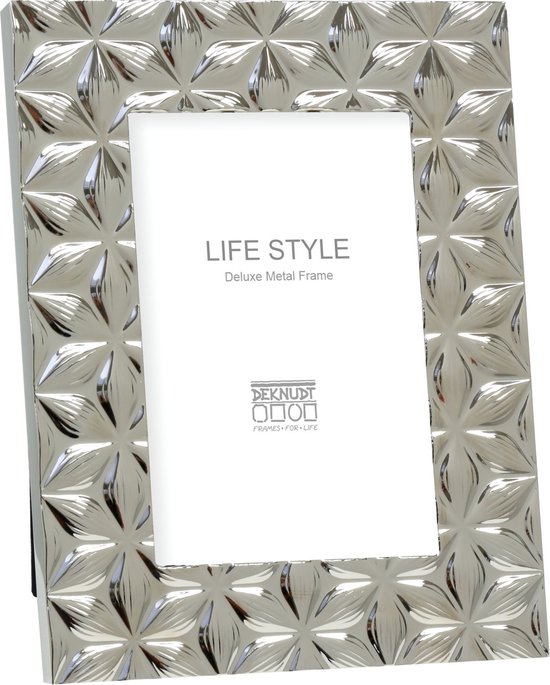 Deknudt Frames multifotolijst S58MR3 - zilver - bloemmotief - 10x15 cm ...