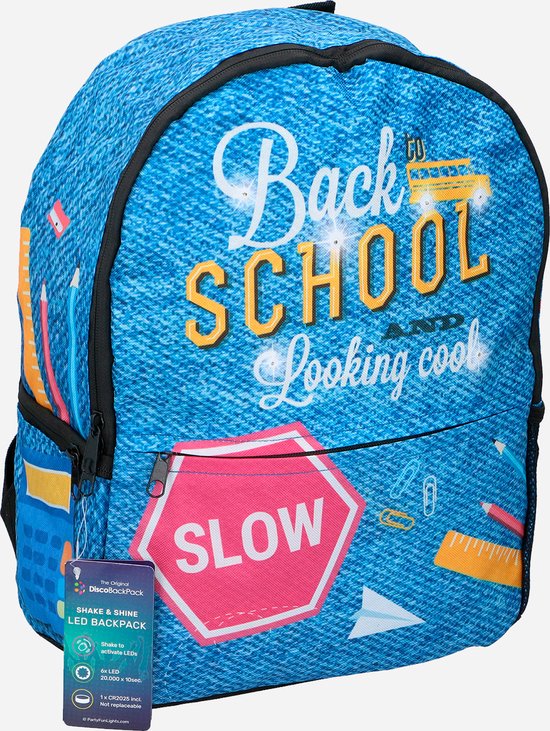 Shake & Shine LED Backpack - Schooltas/Rugzak- Back to School - Jeans ...
