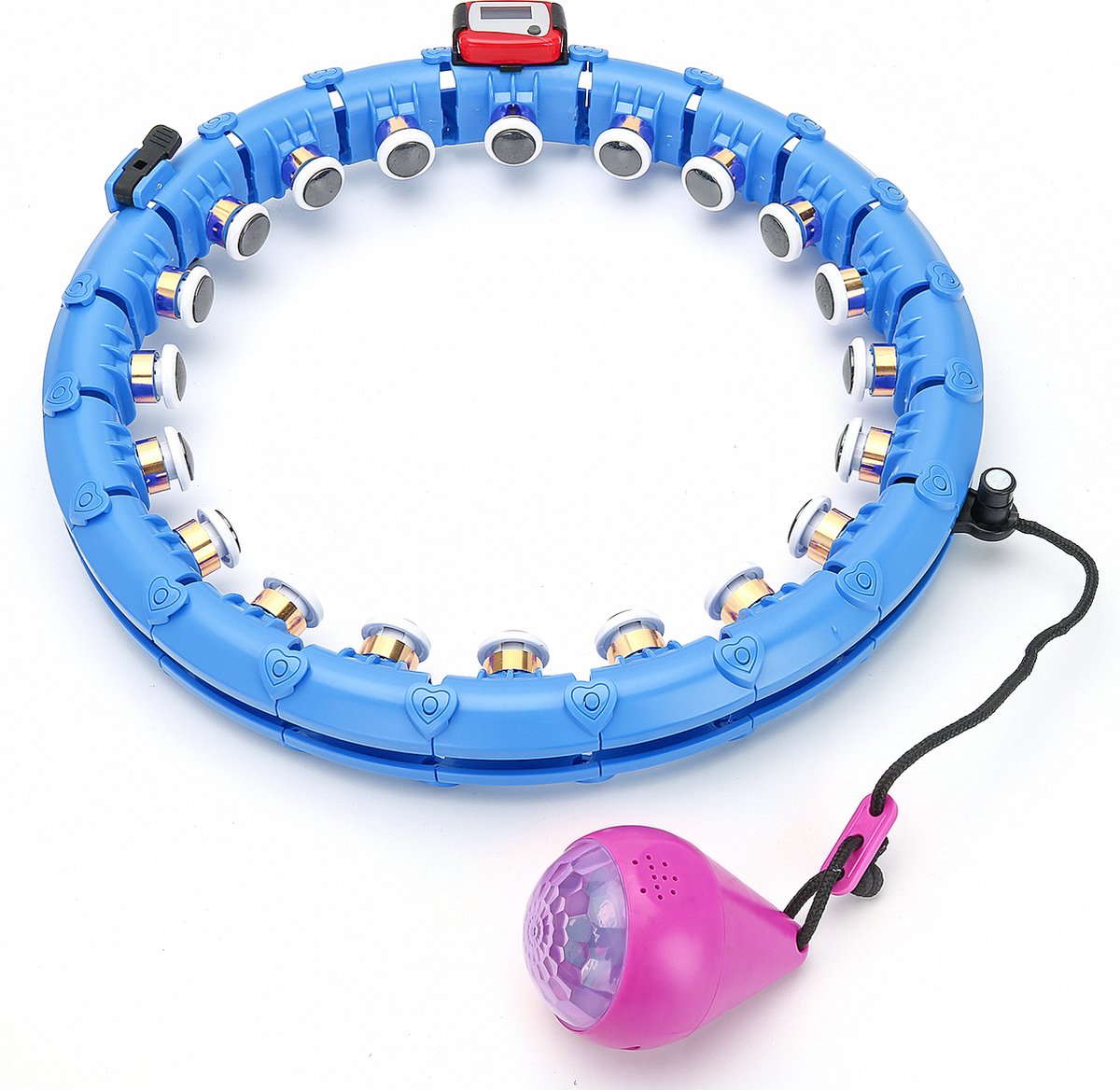 Hoelahoeps - Smart Hoepel - 360° Massage - Ø130cm - met Counter en ...