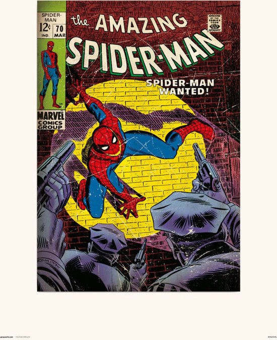 Grupo Erik Marvel Amazing Spider-Man 70 Kunstdruk 30x40cm Poster ...