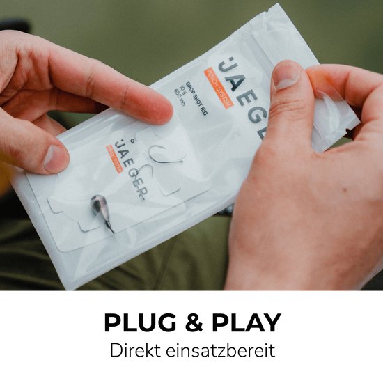 Drop Shot Rig Tungsten onderlijn 1 haak Jaeger Fishing Rigs | bol.com