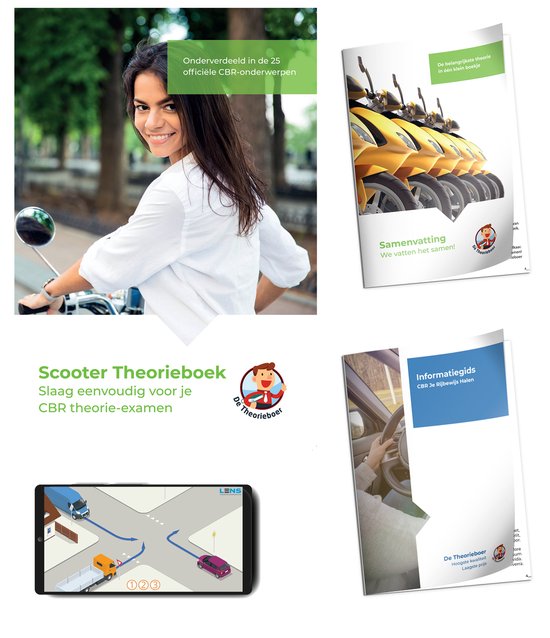 Scooter Theorieboek met Samenvatting voor Rijbewijs AM examen met ...