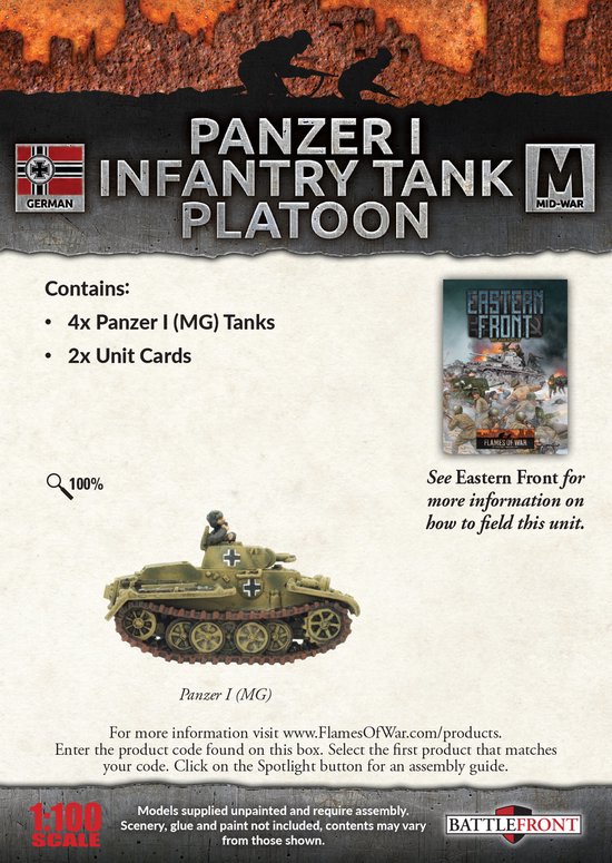 Panzer I Infantry Tank Platoon | bol