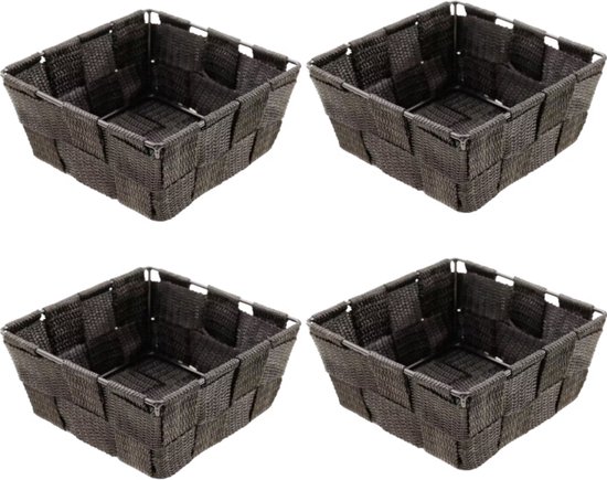 5 x mini opberg mandjes - 13x13x6 - mandje - opbergen - 5 stuks ACTIE | bol