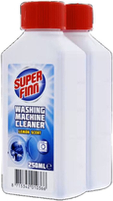 Super Finn Wasmachine Cleaner - Wit - 250 ML - Set van 2 - Citroen Geur ...