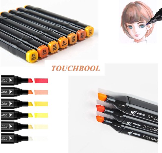 TouchBool Twinmarkers 80 Stuks - voor Volwassenen en Kinderen - Alcohol ...