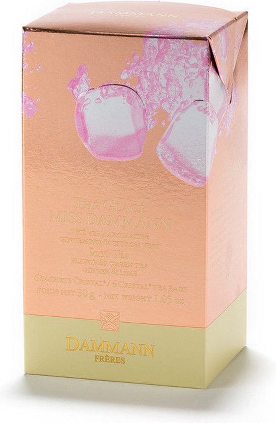 Dammann - Iced tea Miss Dammann - 6 cristal zakjes - Groene thee met ...