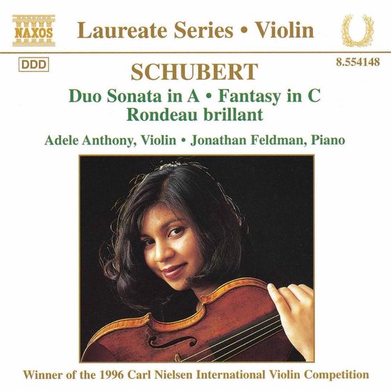 Adele Anthony & Jonathan Feldman - Schubert: Music For Violin And Piano ...