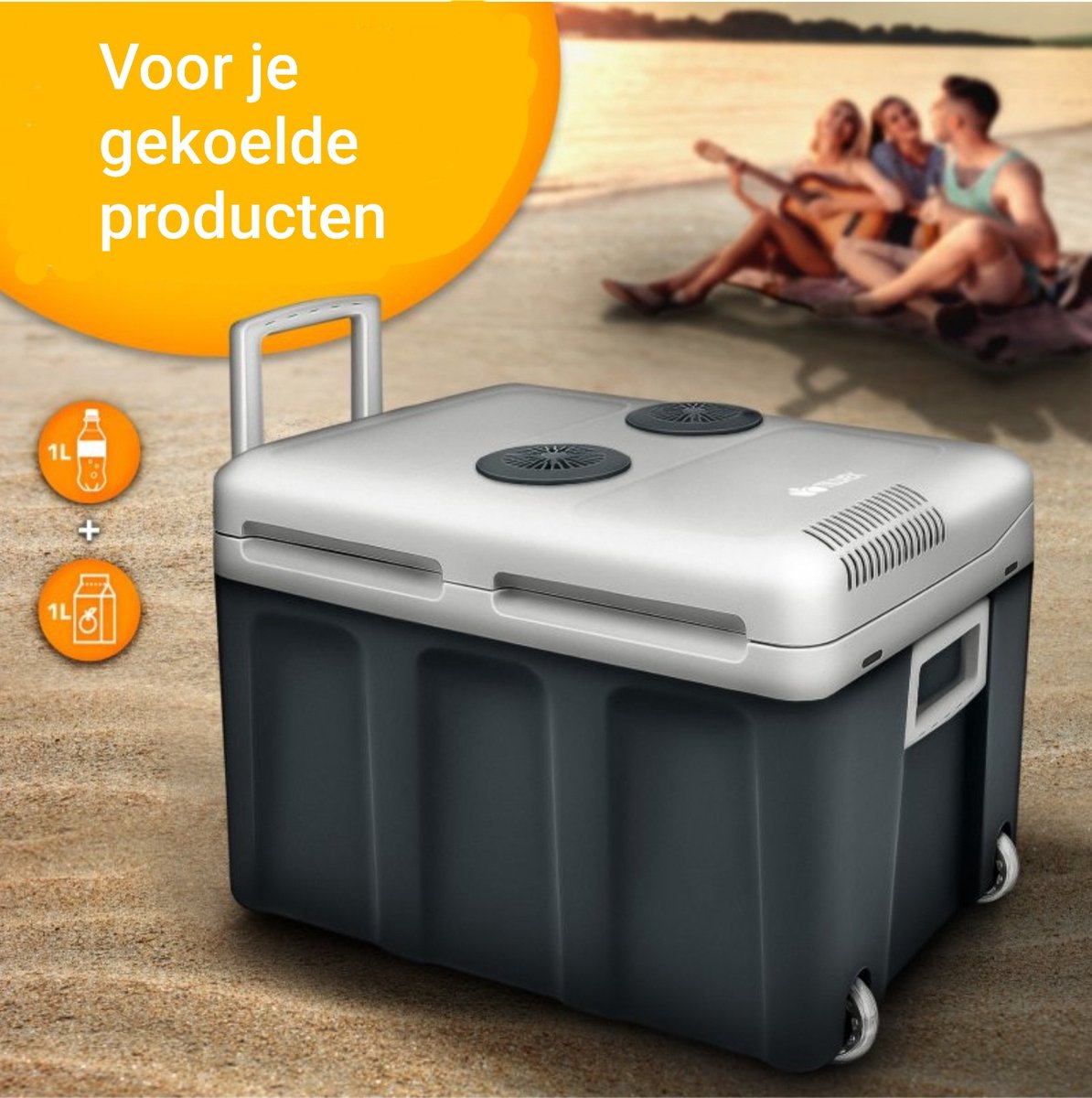 Glacière électrique 40L à roulettes | Frigobox 230 V et 12 V pour ...