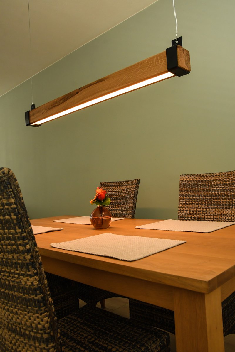 hanglamp - houten balklamp - Bright Light 125 - Eiken - Hoogte ...