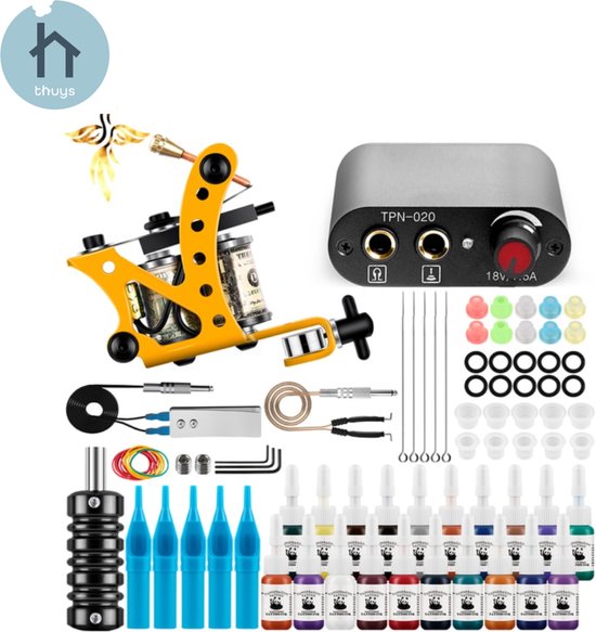 Thuys Tattoo Machine - Professionele Tattoo Set - Tattoo Set - Voor ...